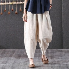 Linen pants women Chinese style linen trousers wom... – Vicedeal