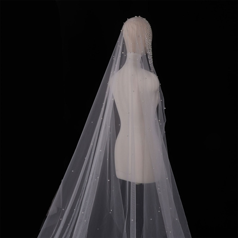 Romantic 3m Trailing Cathedral Wedding Veil One-La... – Vicedeal