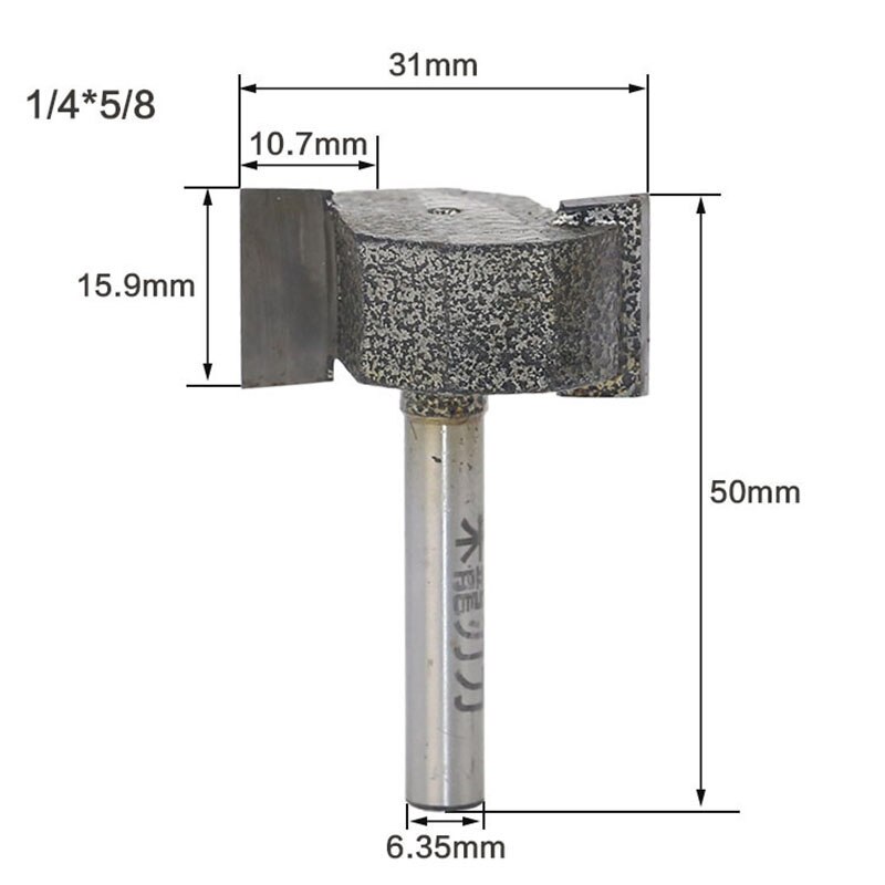 1PC 1/4" 6.35MM Shank Milling Cutter Wood Car... – Grandado