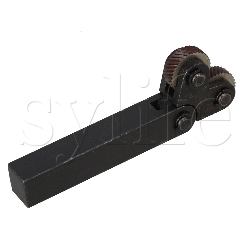 Diagonal 2.0mm Pitch 8 x 26mm Dual Wheel Knurling Linear Knurl Tool ...