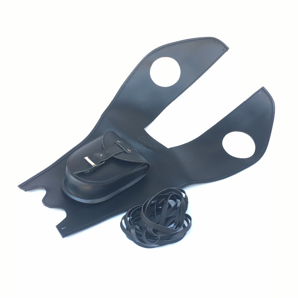 Leather Tank Panel with Pouch for Harley Softail F... – Grandado