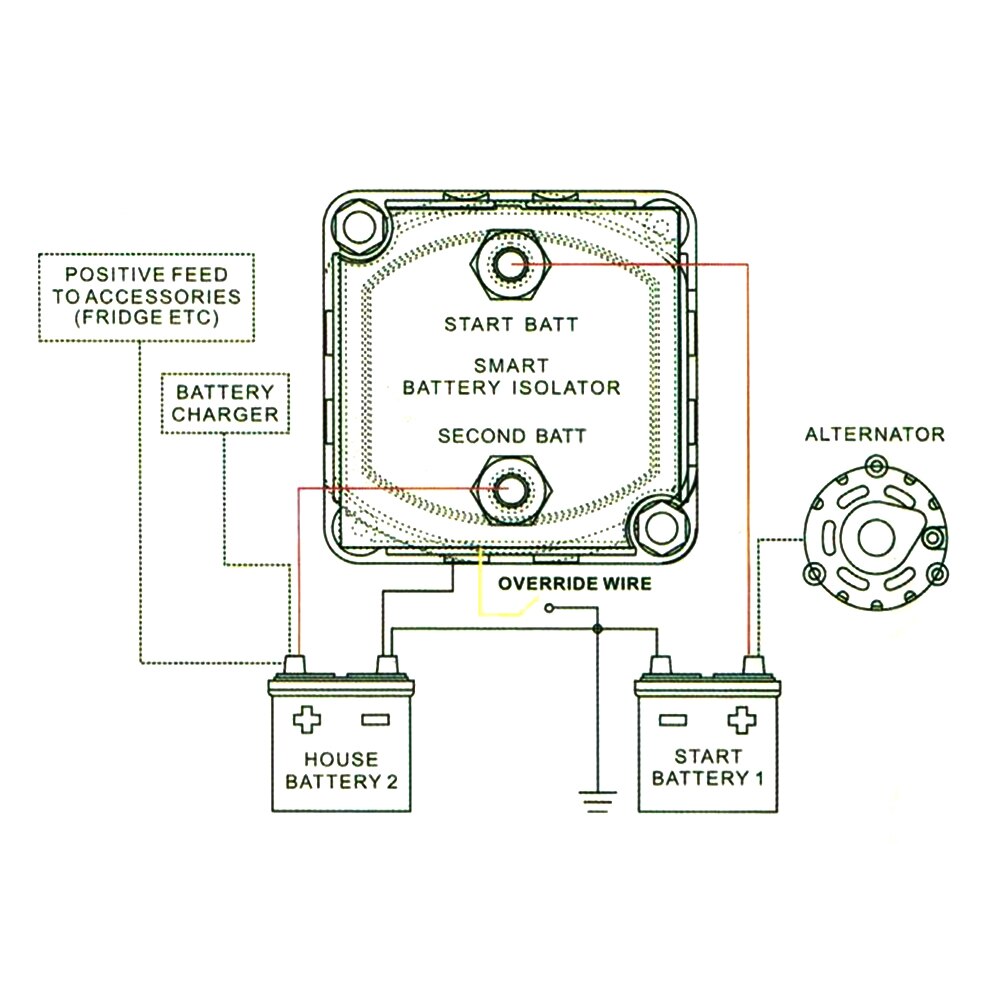12V 140A Voltage Sensitive Relay Battery Isolator ... – Grandado