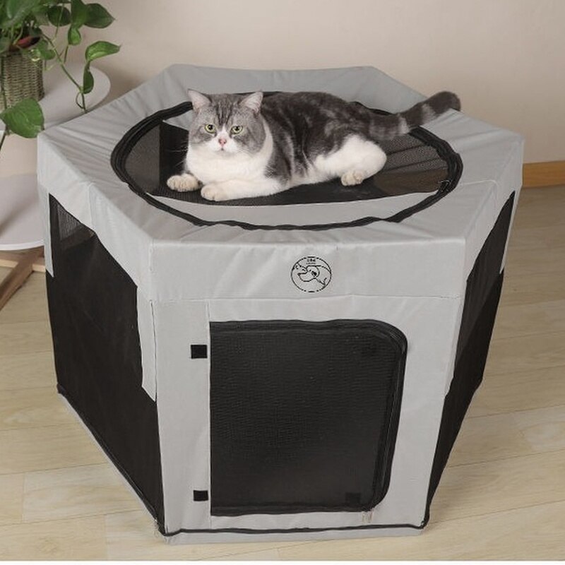 Pet Tent Hexagonal Fence Dog House Octagonal Cage ... – Vicedeal