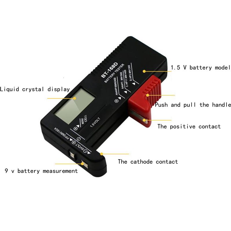 BT168D Digital Battery Capacity Tester LCD Checker... – Vicedeal