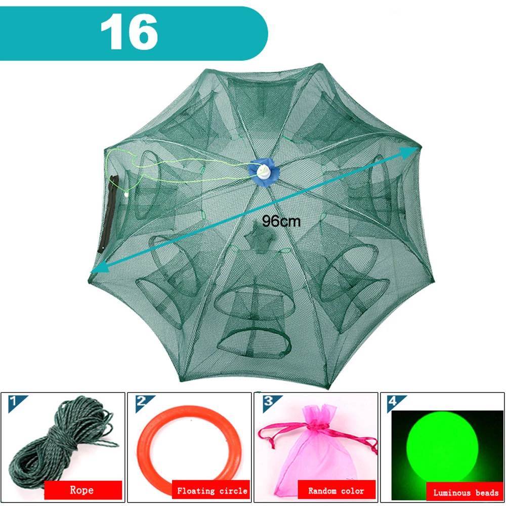 Powerful 4-28 Holes Automatic Fishing Net Shrimp C... – Grandado