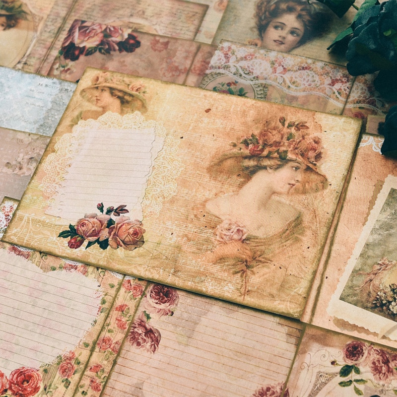 Vintage Lady Stickers Junk Journal Diary Planner C... – Grandado
