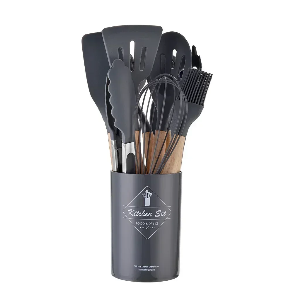 12PCS Food Grade Silicone Kitchen Cookware Utensil... – Grandado