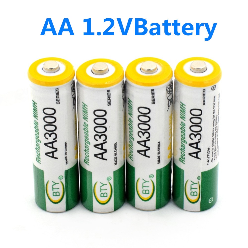 1.2V AA battery 3000mAh NI MH AA Pre-Charged Recha... – Vicedeal