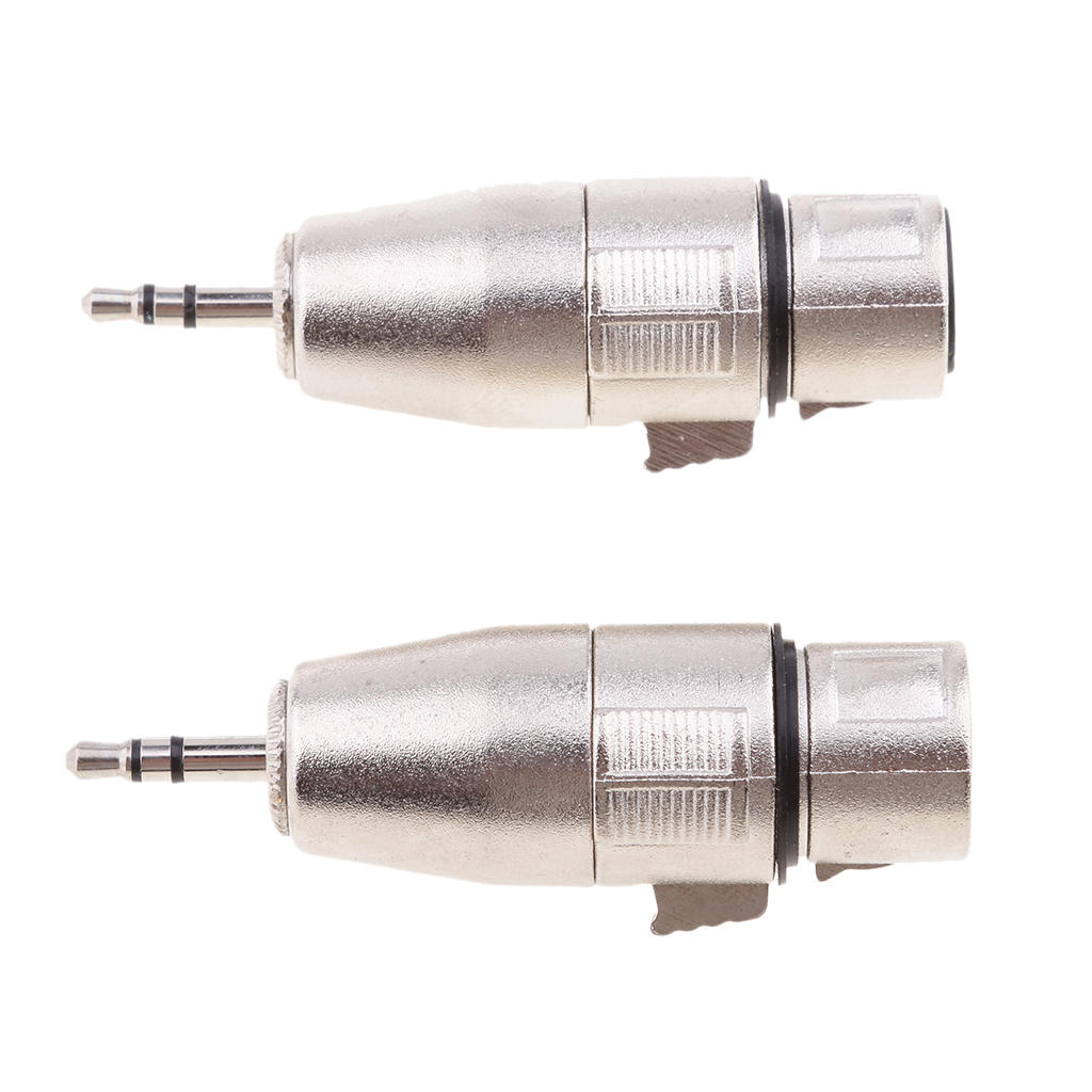 2x 3.5mm Mini Male TRS To XLR 3 Pin Female Microph... – Grandado