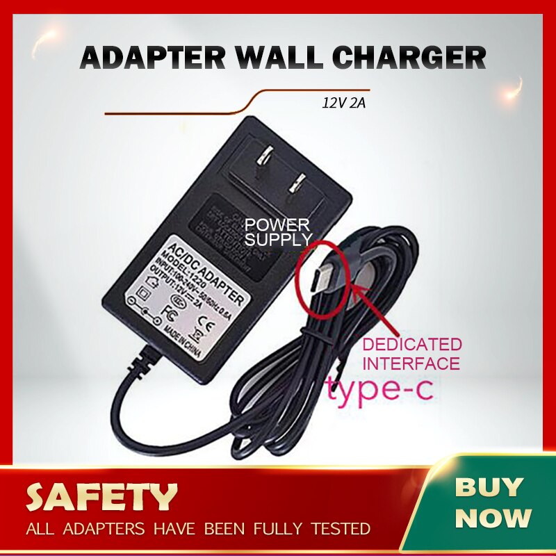 Adapter Wall Charger 12V 2A TYPE-C USB-C Port For ... – Grandado