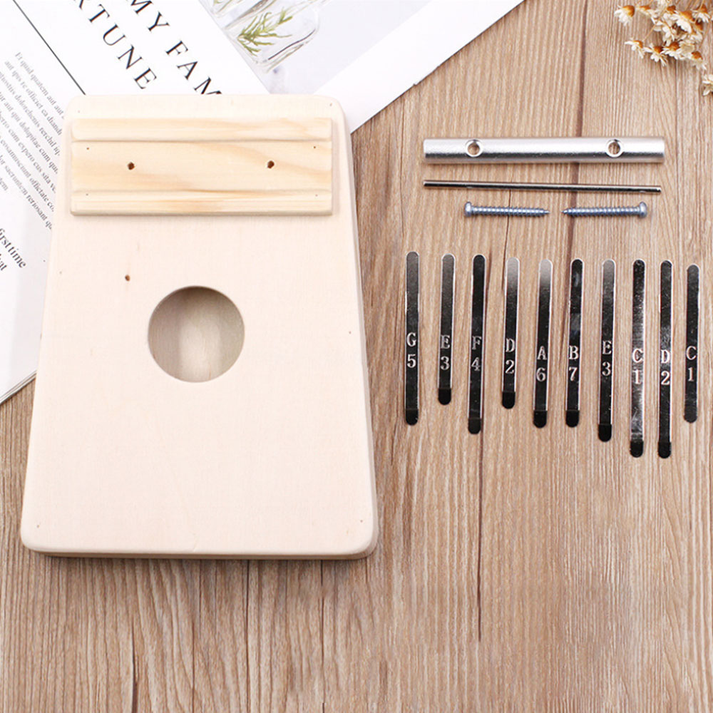 Kalimba DIY Kit 10 Key Basswood Thumb Piano Mbira ... – Grandado