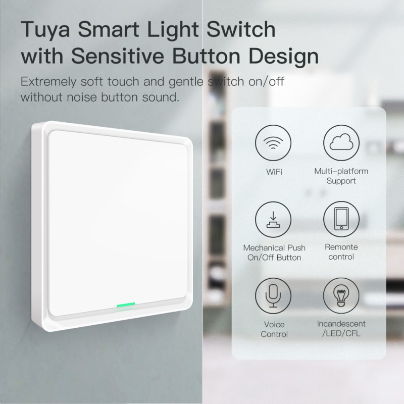 Tuya Smart Switch Wifi 1000W 1/2/3-gang Light Swit... – Grandado