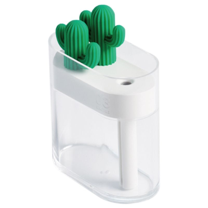 160ml Ultrasonic Air Humidifier Clear Cactus Color... – Grandado