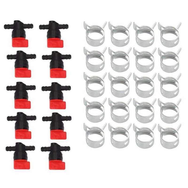 (Pack of 10) 1/4 inch Inline Fuel Cut off Shut Off... – Vicedeal