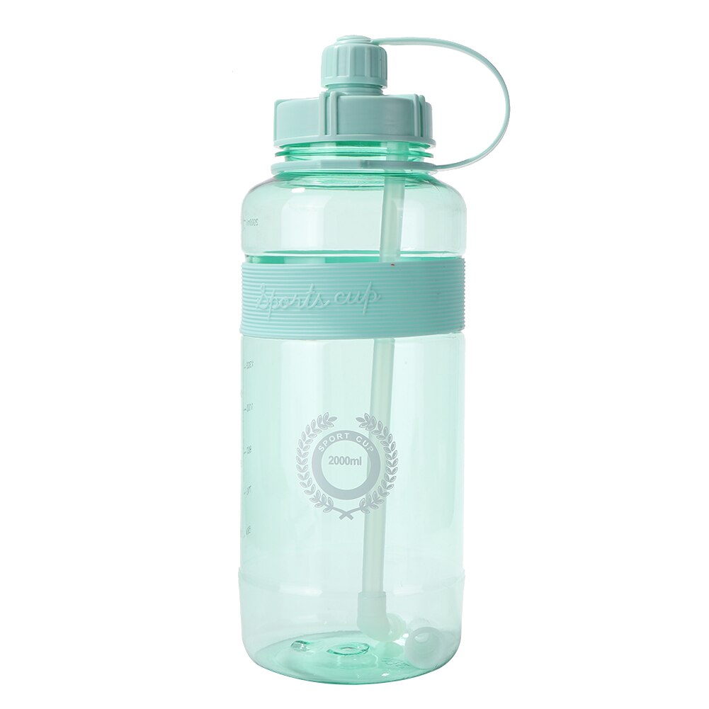 1/1.5/2L Colored Sports Water Bottle Large Capacit... – Grandado