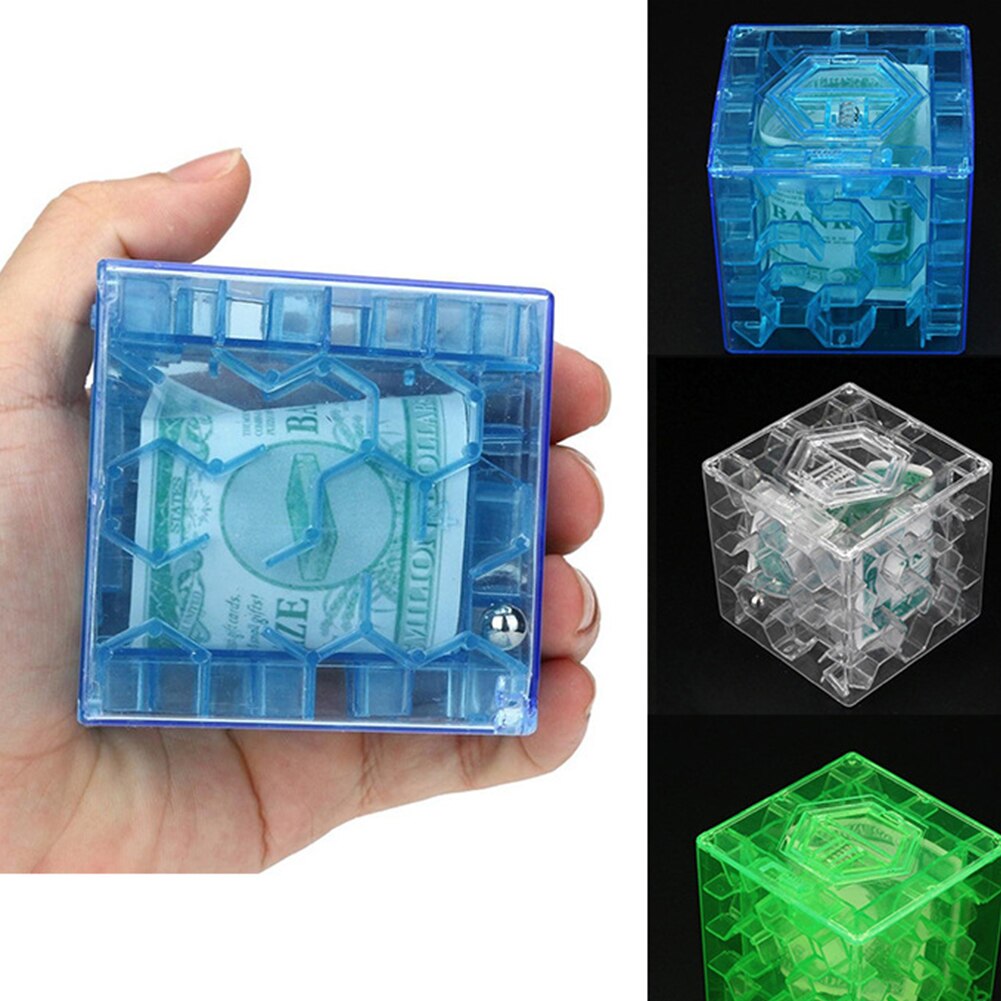 3D Cube Puzzle Maze Piggy Bank Toy Mobile Game Box... – Grandado