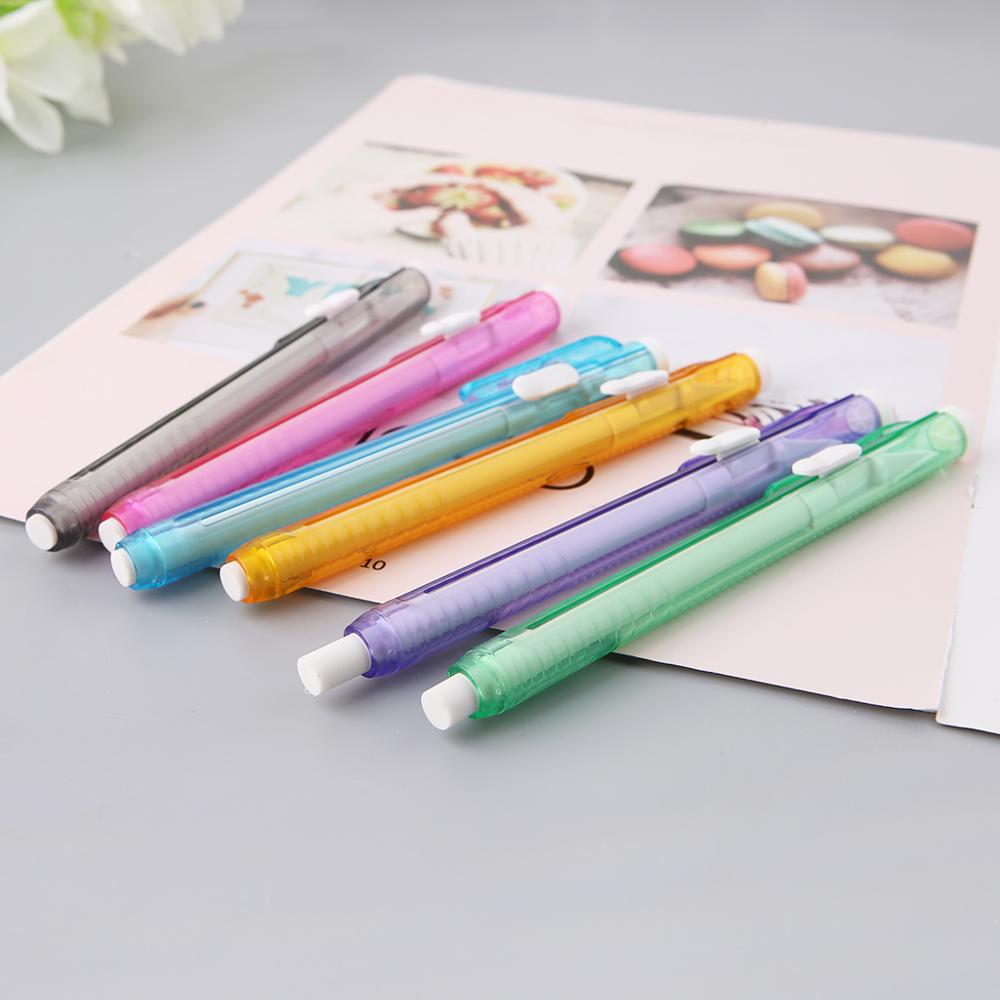 Press Pen Shaped Eraser Writing Drawing Pencil Era... – Vicedeal