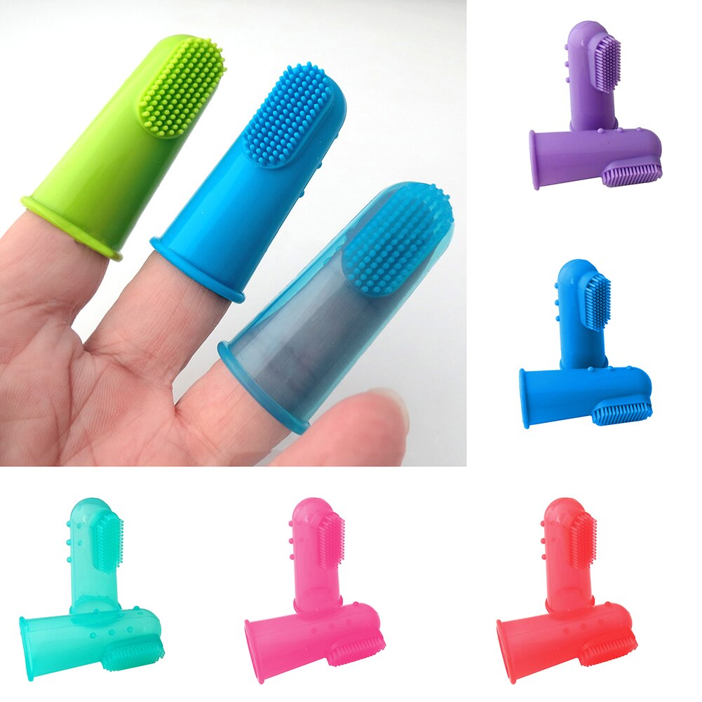 Pet Accessory Silicone Finger Toothbrush Dental Hy... – Grandado