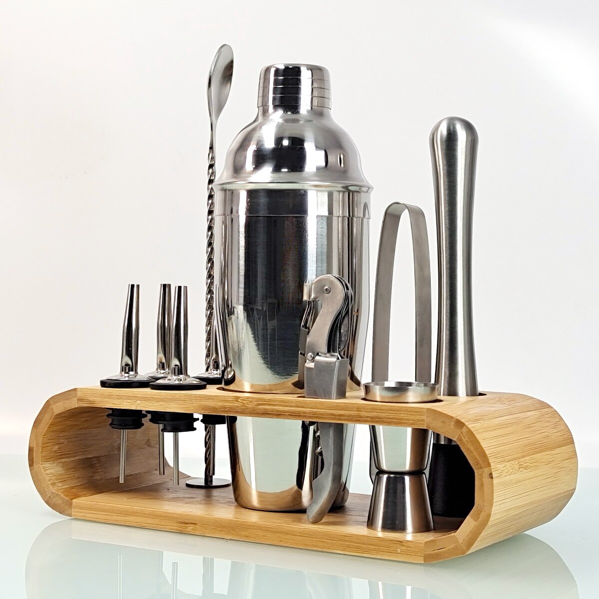 12 Stuk Cocktail Shaker Set Rvs Barman Kit Mixer D... – Grandado