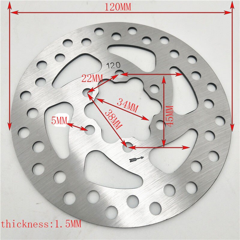 Outdoor Fietsen Schijfrem Stuk Rotor 120/140/160/1... – Grandado