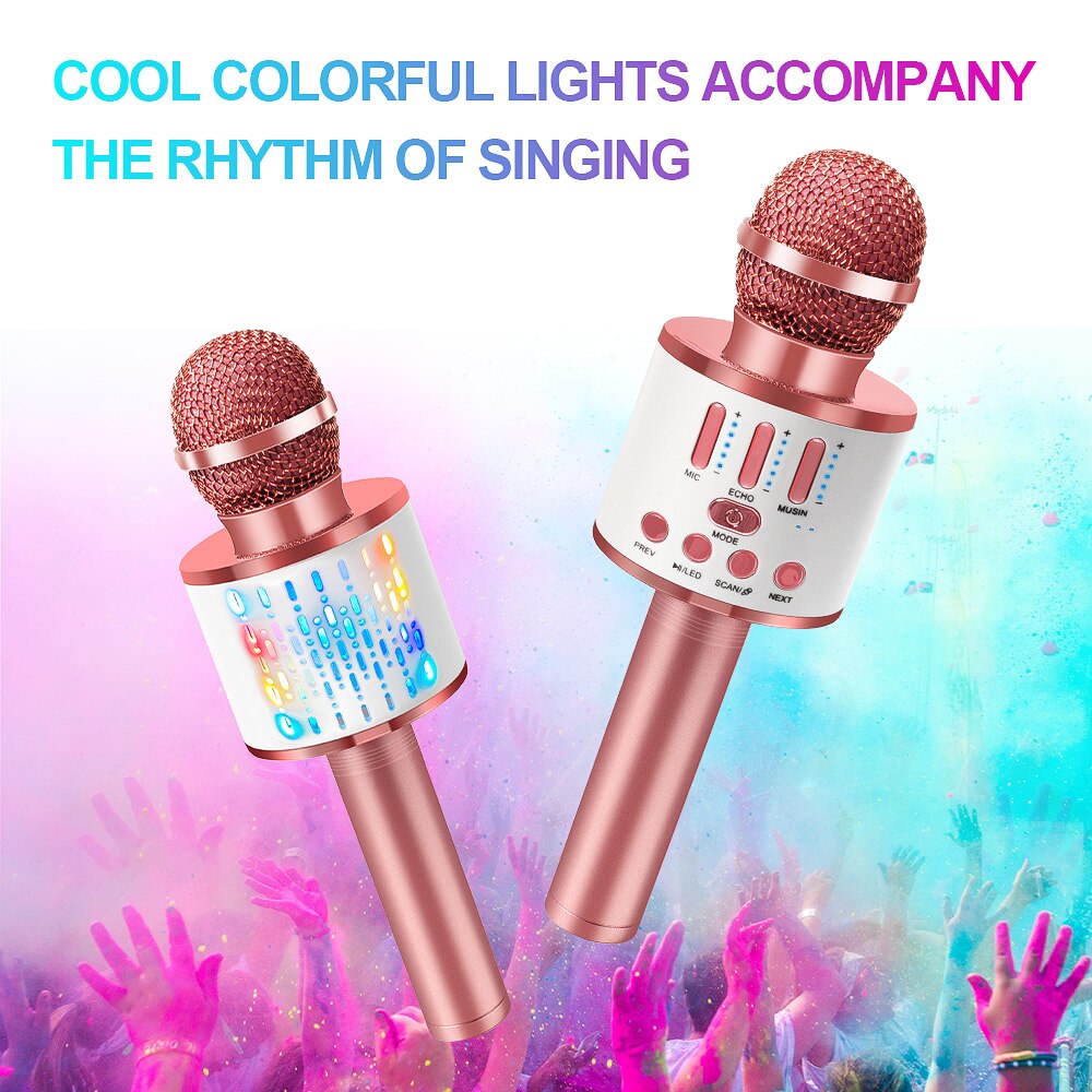 Karaoke Draadloze Bluetooth Microfoon Handheld Mik... – Vicedeal