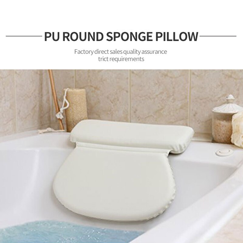 Ergonomic bath cushion Spa bath pillow with suctio... – Vicedeal