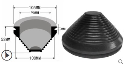 1pcs Rubber cable hole cover grommet gasket Black ... – Vicedeal