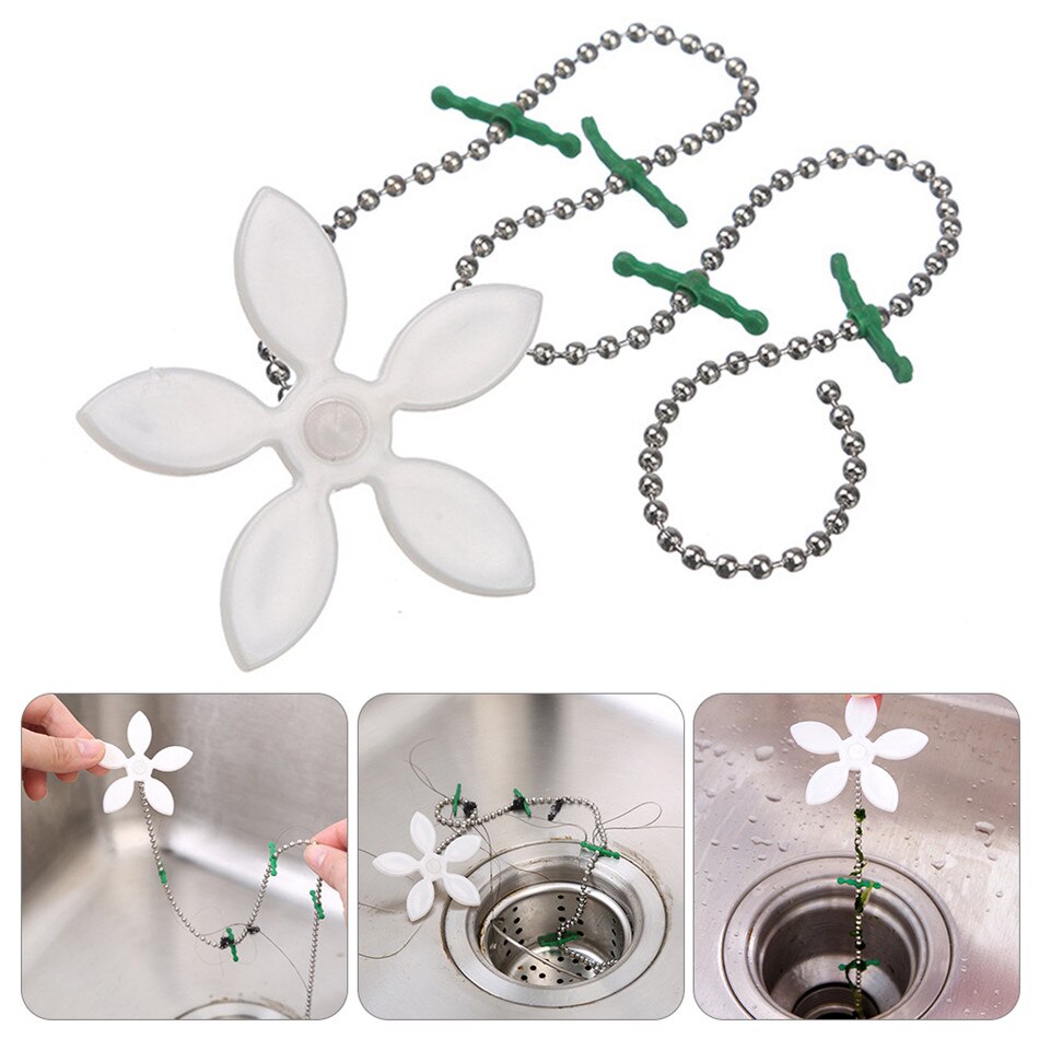 Sewer Hair Cleaner Small Flower Chain Kitchen Sink... – Vicedeal