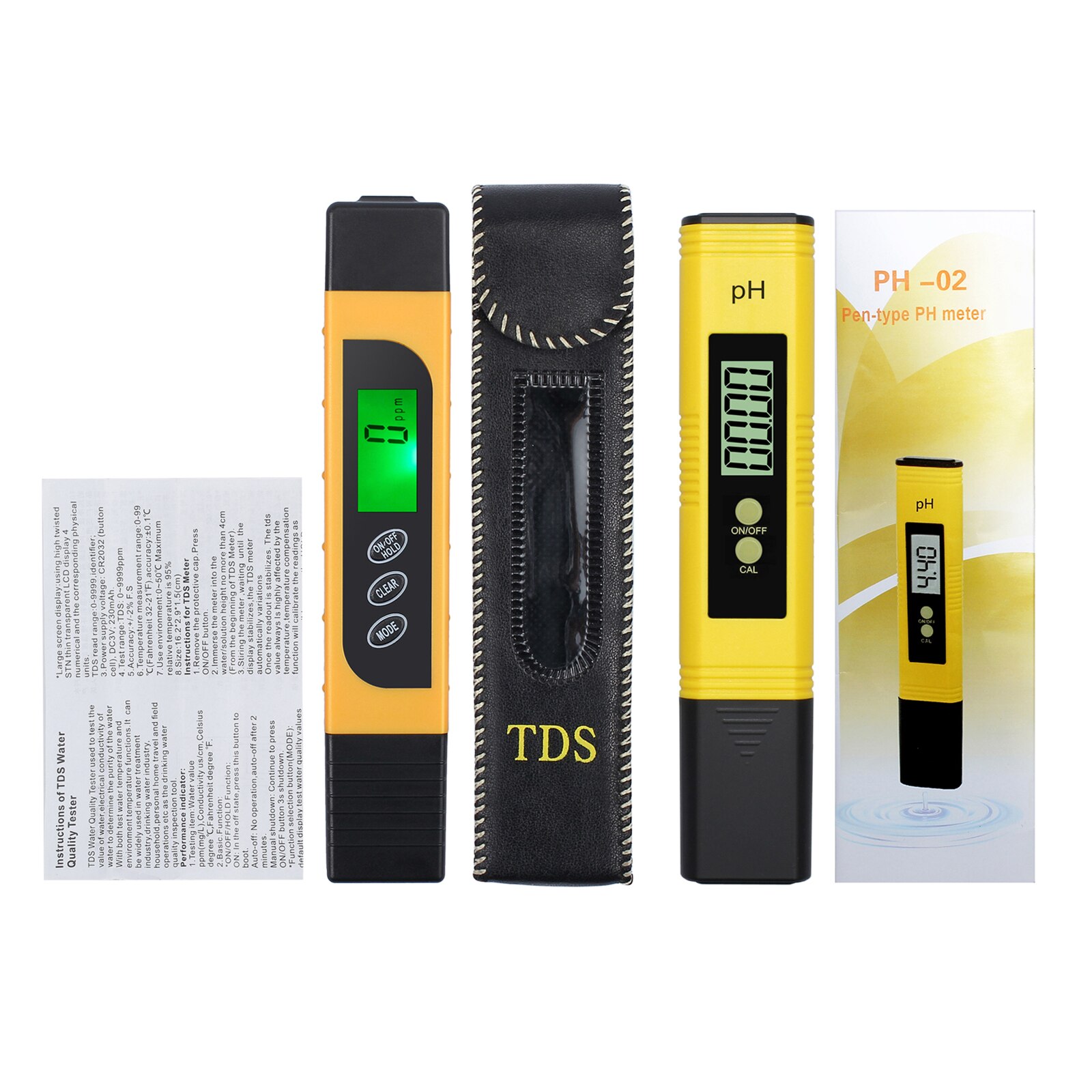 PROSTER Digital LCD 0.01 PH Meter TDS & EC Met... – Grandado