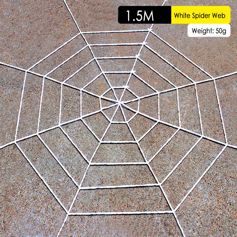 150/250cm White Stretchy Cobweb Spider Web Hallowe... – Grandado