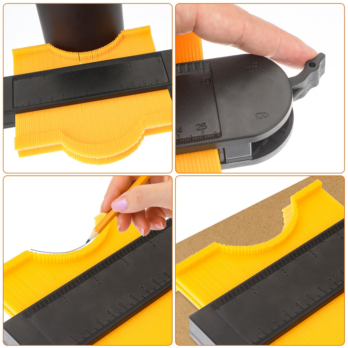 5 Inch Contour Gauge Plastic Profile Copy Measurin... – Grandado