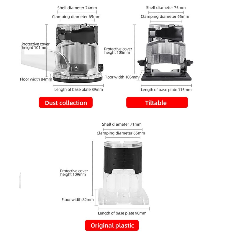 Aluminum Alloy Trimmer Base Dust Cover Board Incli... – Vicedeal