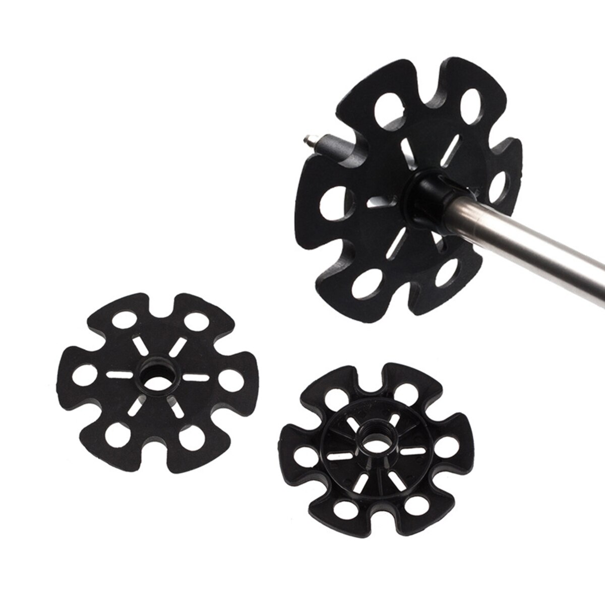 5pcs Black Mud Ski Baskets Snow Flake Baskets Walk... – Vicedeal