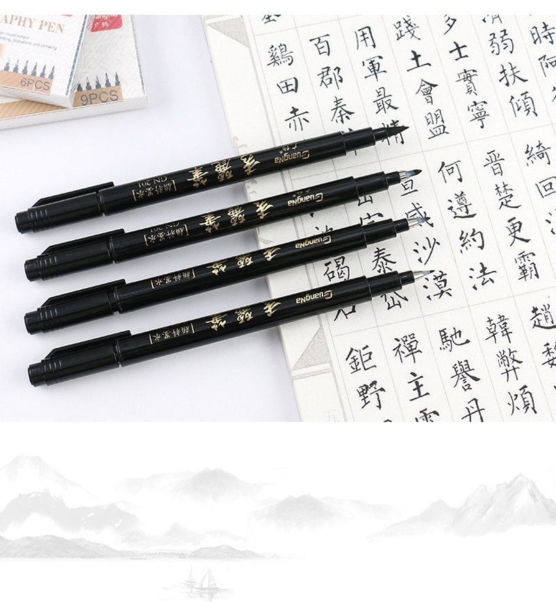 4/6Pcs/Set Calligraphy Pen Hand Lettering Pens Bru... – Grandado