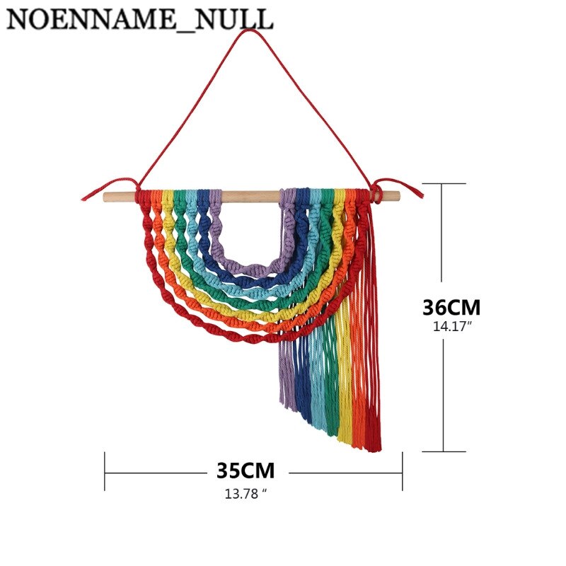 Colorful Rainbow Macrame Wall Hanging Decor Woven ... – Grandado
