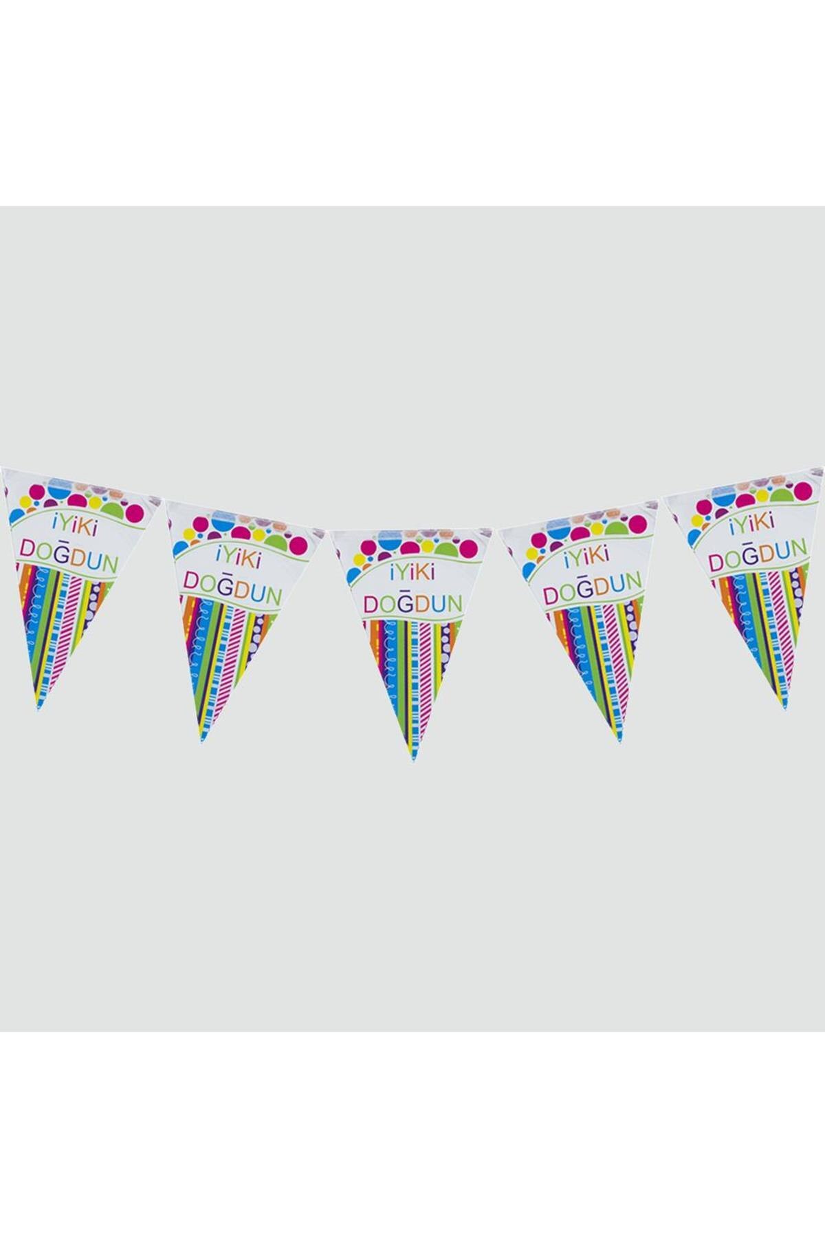 10'Lu İyiki Happy Birthday Triangle Streamer Color... – Grandado