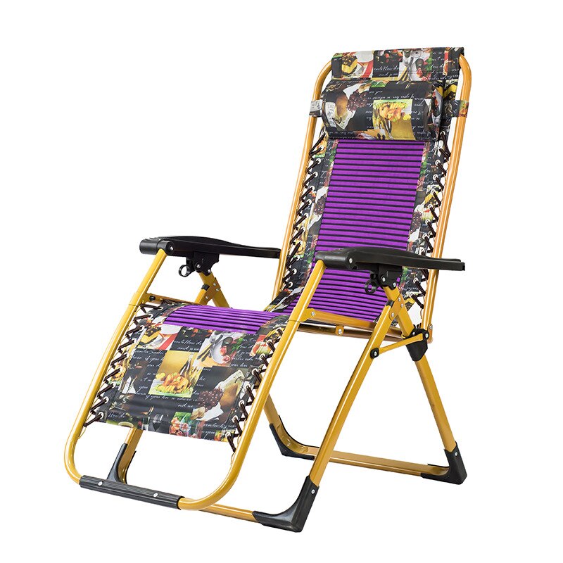 Outdoor leisure folding chair portable recliner mu... – Grandado