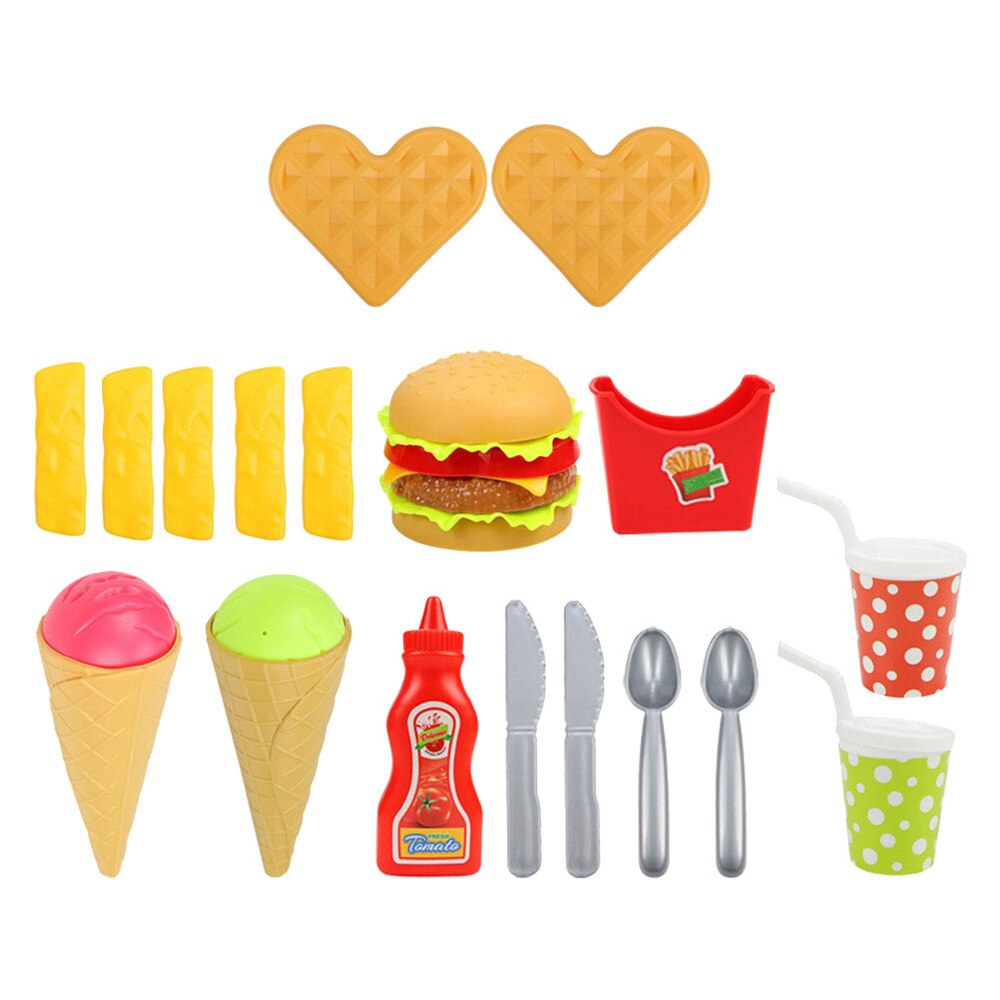 1 Set Kids Simulation Play Food Set for Toddler Bu... – Vicedeal