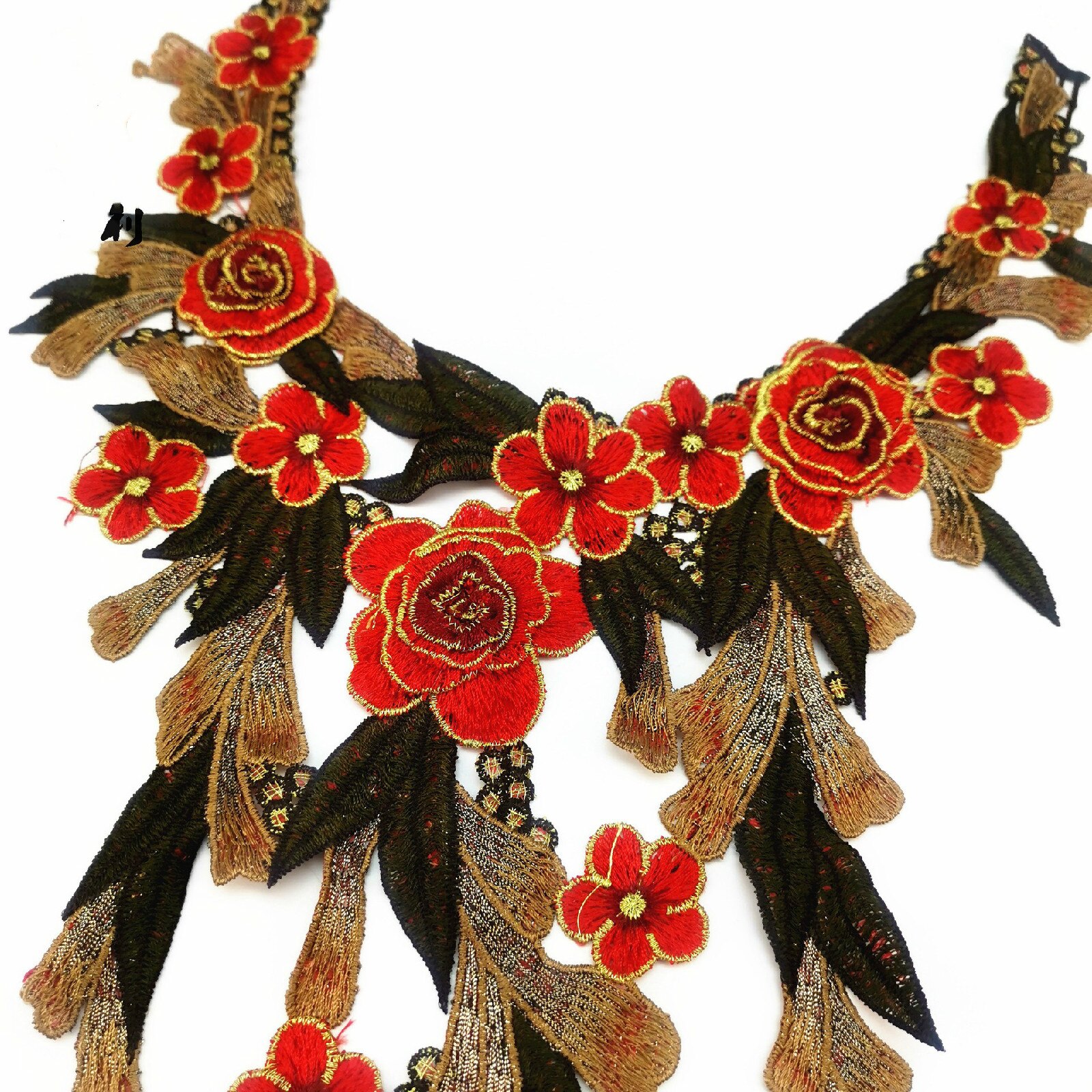 DIY sewing dresses flower applique Collar applique... – Grandado