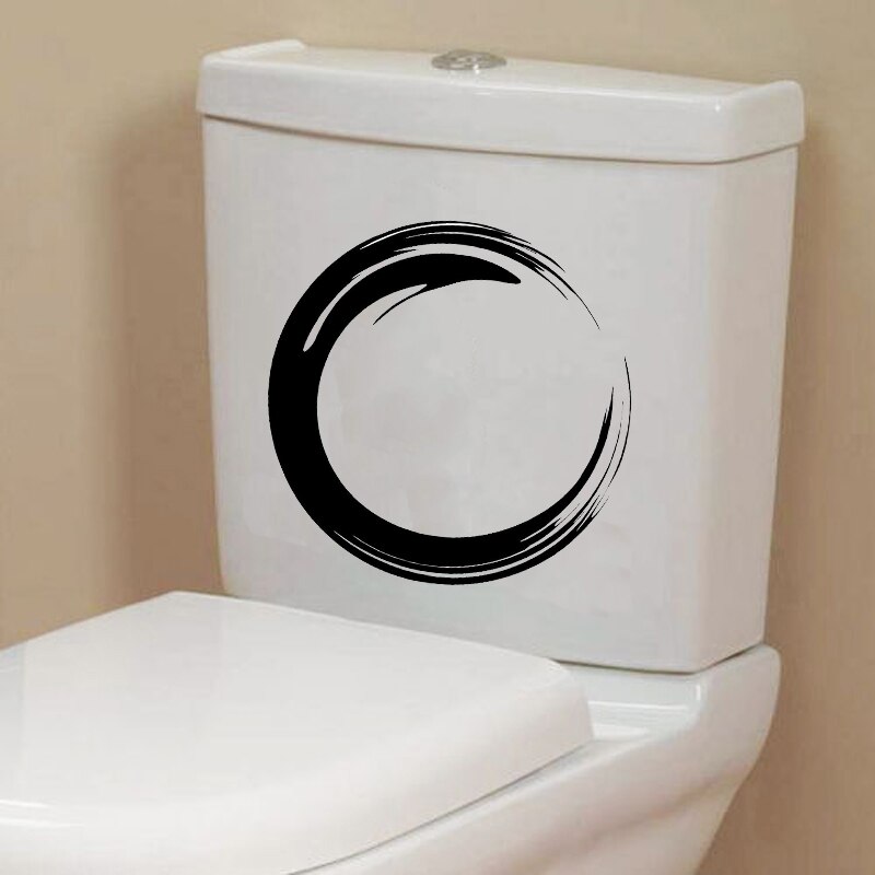 Circle Enso Zen Buddhism Home Decor Toilet Decal W... – Grandado