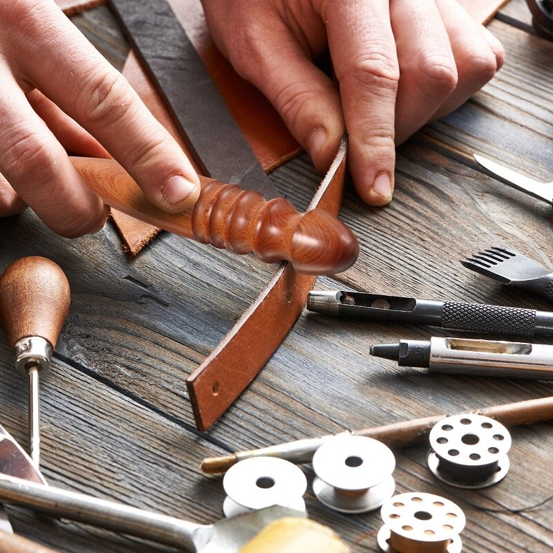 Lederen Polijsten Gelikter Tool Multi-Size Effen H... – Vicedeal