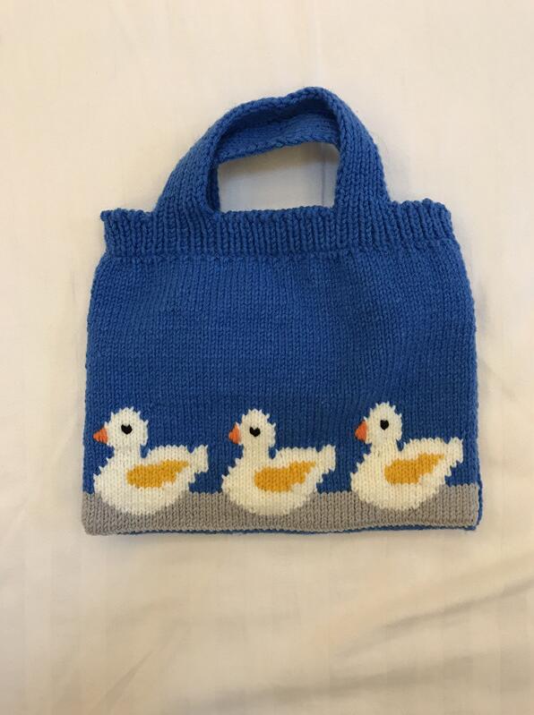 Baby Girl Boy Bag knitted duck pattern kids bag – Grandado