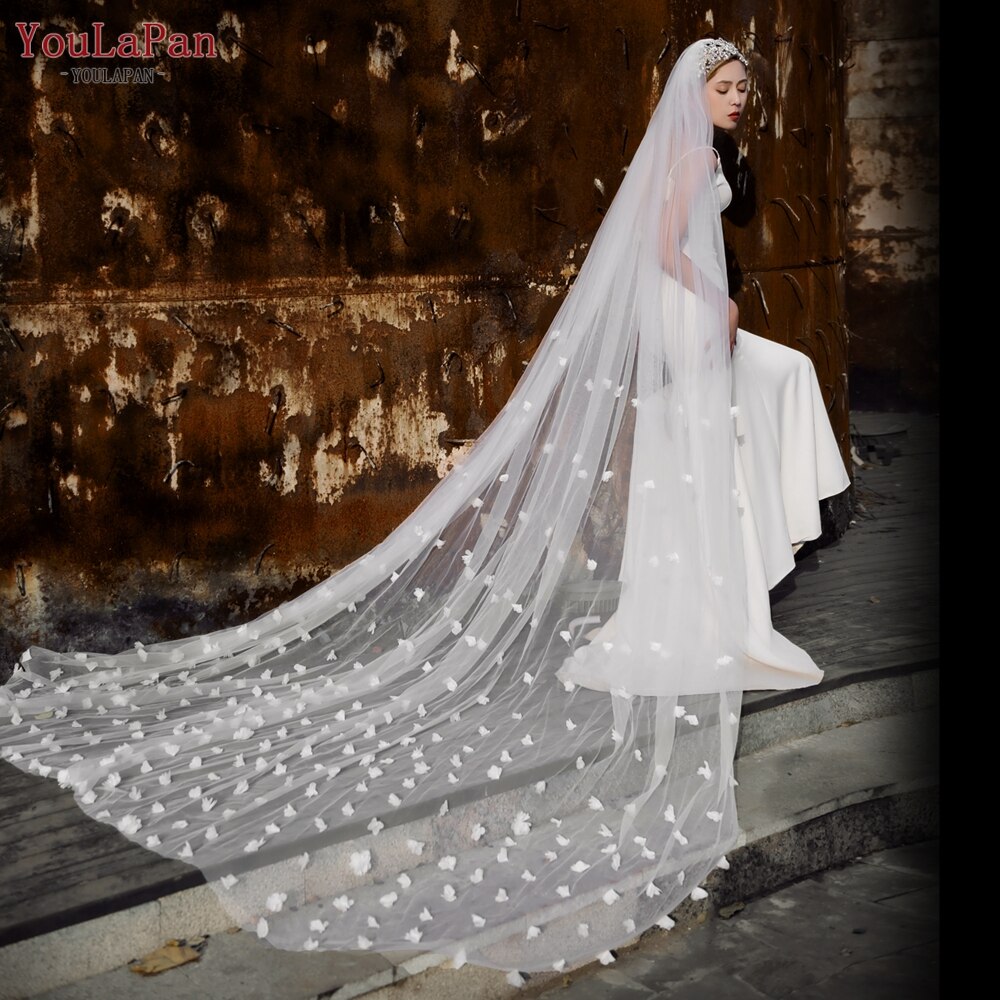 YouLaPan-velo de novia con flores 3D, velo de novi... – Grandado