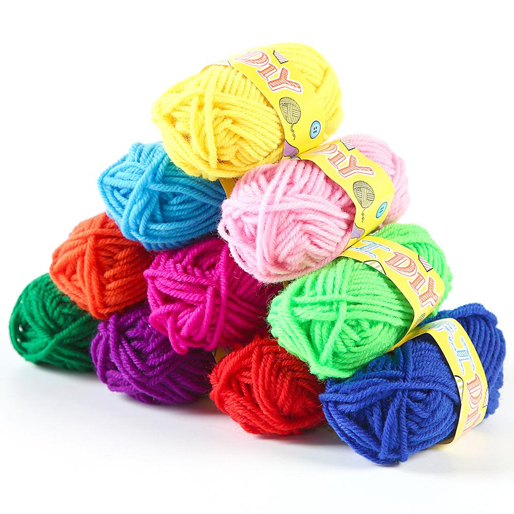 12 pcs Colorful yarn ball 12 colors Kindergarten k... – Grandado
