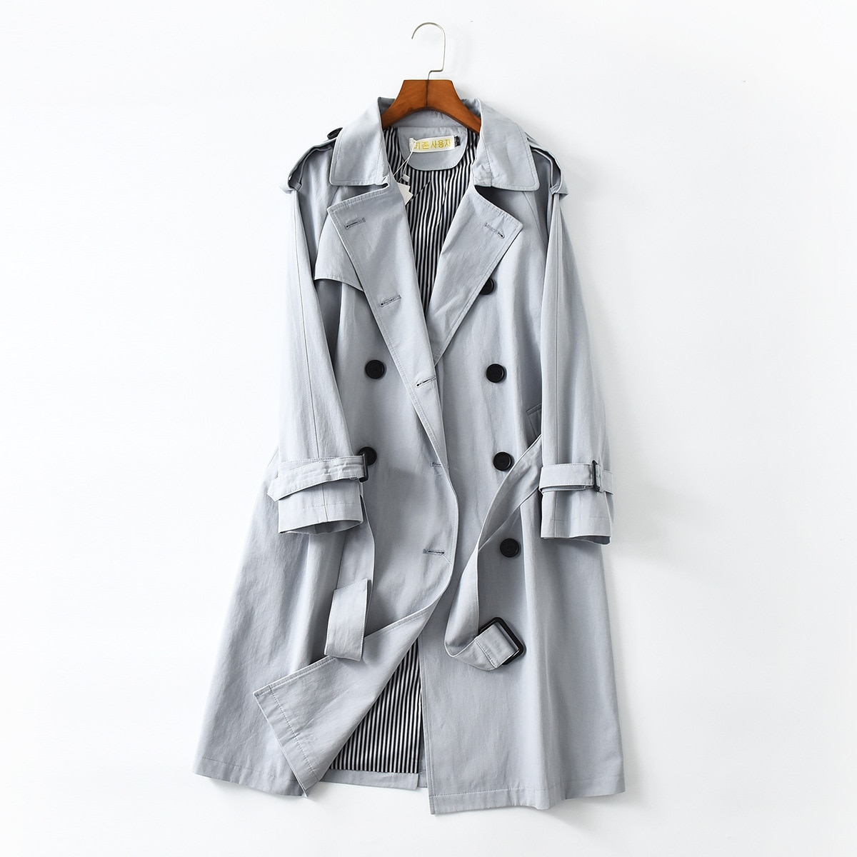 Lente herfst dames casual trenchcoat oversized dub... – Vicedeal