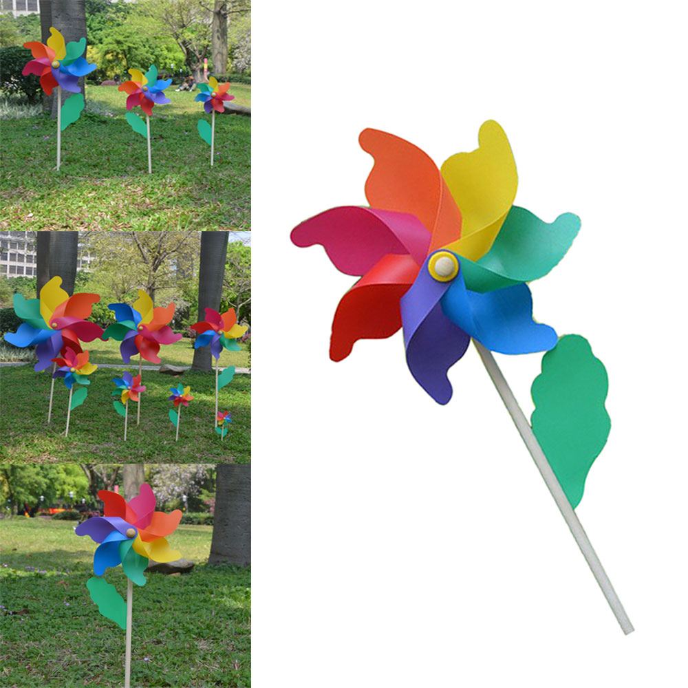 Rainbow Wind Spinner Outdoor Windmill Pinwheel Yar... – Grandado