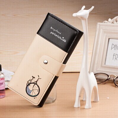 BOTUSI Carton Bicycle Long Women's Wallets Casual ... – Grandado