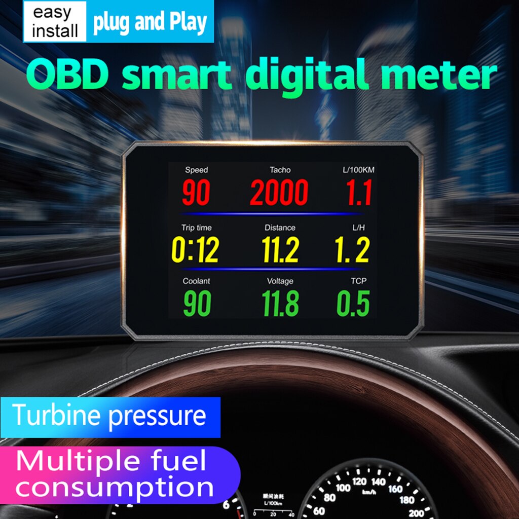 P16 Head Up Display Smart HUD Auto Digital Meter P... – Vicedeal