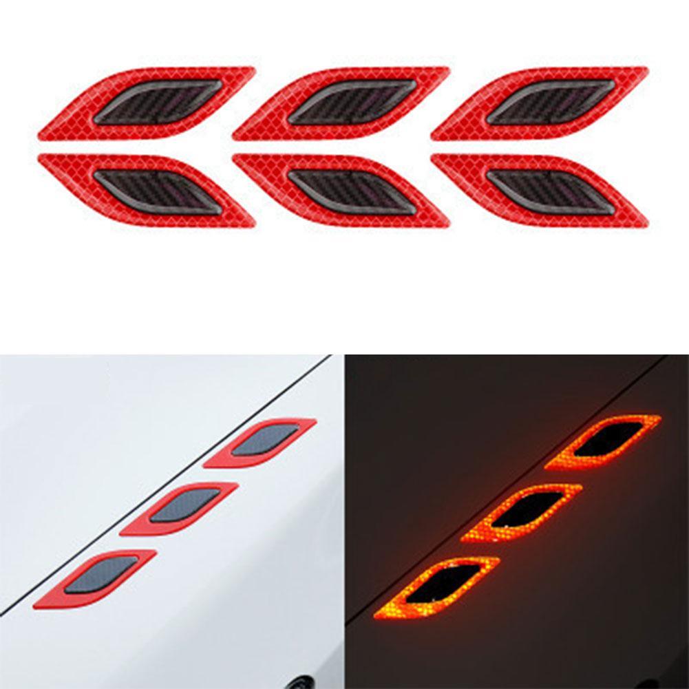 6pcs Car Reflective Sticker Bumper Door Night Warn... – Grandado