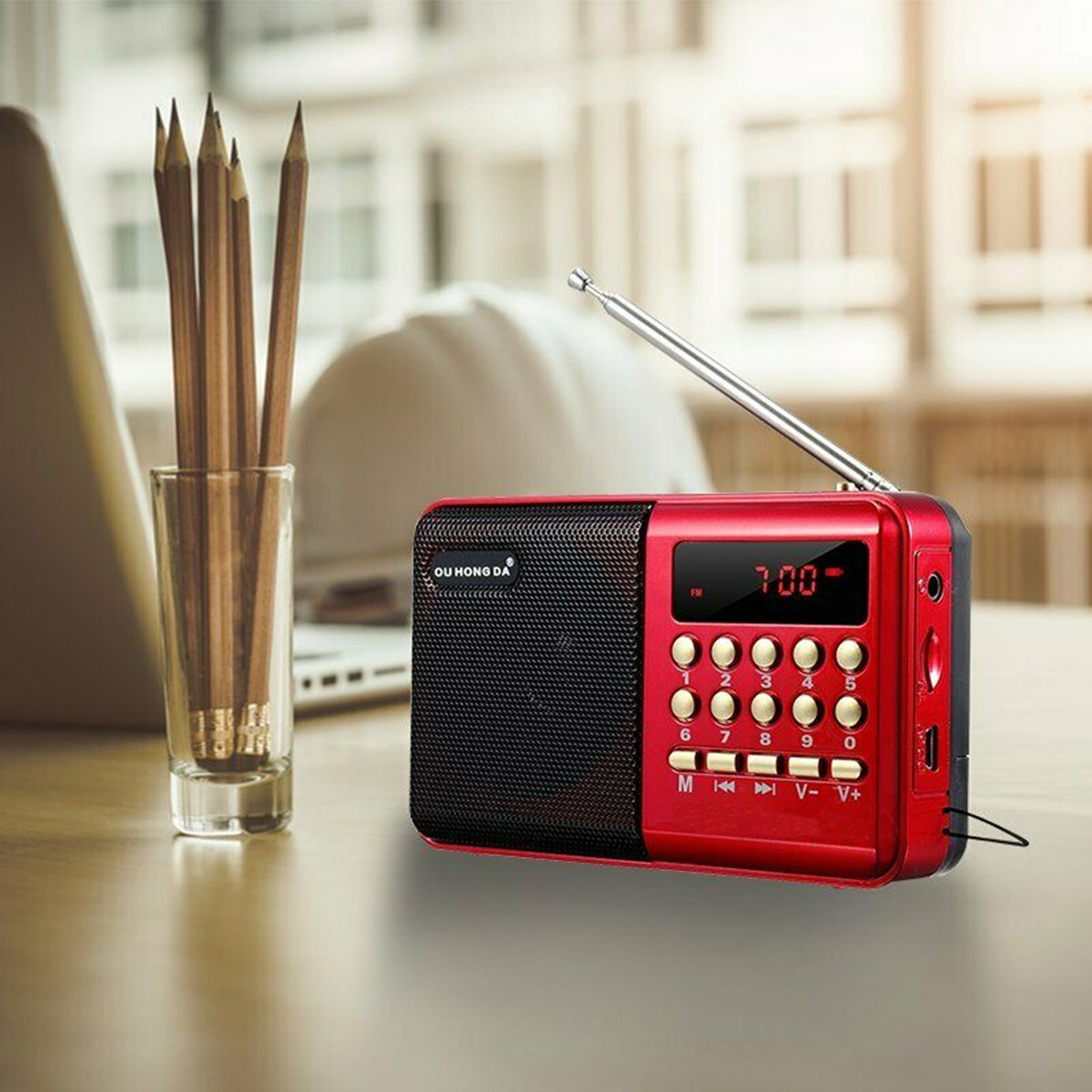 Mini Portable Radio Handheld Digital FM USB TF MP3... – Grandado